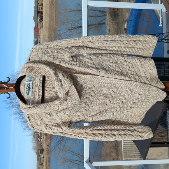Aran Crafts | Sweaters | Aran Crafts Cream Wool Cardigan M | Poshmark